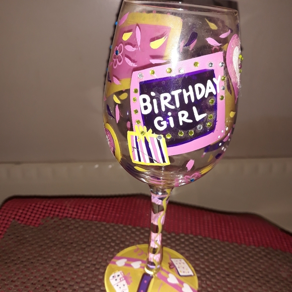 Other | Birthday Girl Wine Glass | Poshmark